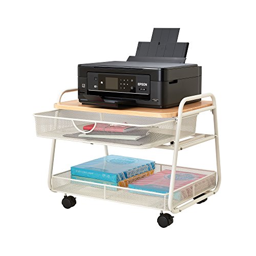 Safco Products 5208WH Onyx Under-Desk Mobile Machine Stand