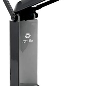 OttLite 13 Watt Folding Task Lamp, Black - Portable, Adjustable, Desk Light