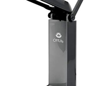 OttLite 13 Watt Folding Task Lamp, Black - Portable, Adjustable, Desk Light