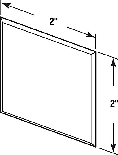 Prime-Line MP10866 Wall Protector, 2 inch x 2 inch Squares, Rigid Vinyl, White, Textured, Adhesive-Backed, Paintable, Pack of 5