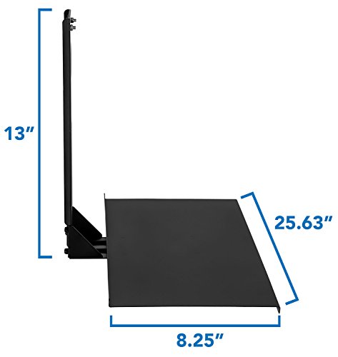 Mount-It! Monitor and Keyboard Wall Mount, Standing Workstation VESA Keyboard Tray Platform, 26 Inch Wide Platform with Surface for Mouse Pad (MI-7917)