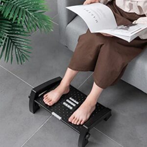 Fanwer 6 Height Adjustable Foot Rest for Under Desk at Work, Ergonomic Foot Stool with Massage Rollers, Ergonomic Tilted Footrest Foot Massager for Home Office Work