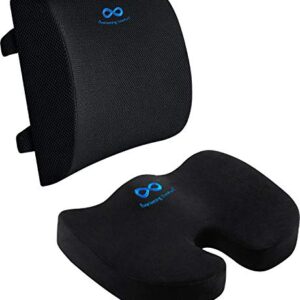 Everlasting Comfort Seat Cushion for Office Chair and Lumbar Support for Office Chair