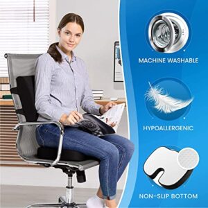 Everlasting Comfort Seat Cushion for Office Chair and Lumbar Support for Office Chair