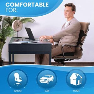 Everlasting Comfort Seat Cushion for Office Chair and Lumbar Support for Office Chair