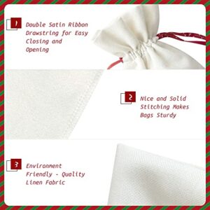 Drawstrings Christmas Gift Bags Dark-Bule-Tai-Chi Presents Wrapping Bags Xmas Gift Wrapping Sacks Pouches Medium