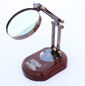 antique decorative watkins & hills opticians london 1805 antique brown marine vintage magnifying glass – collectiblesbuy