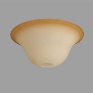 Giluta Floor Lamp Glass Shade Replacement Globe -Fitting Opening 1.625" Elegant Style Small Light Fixture Shade, Height: 4.13 inch (105mm), Width: 9.45 inch (240mm). Lipless