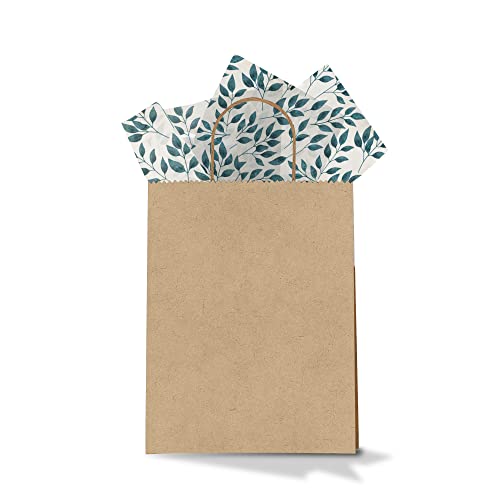 Printed Tissue Paper - Decorative Tissue for Decoupage - Fall Tissue Paper - Teardrop Leaves Tissue Paper | 24 Sheets 20" x "30"