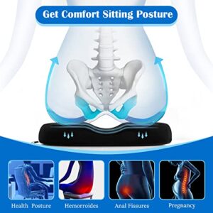 Donut Pillow for Tailbone Pain Hemorrhoid Butt Donut Back Ergonomic Car Seat Cushion for Office Chair,Orthopedic Memory Foam Sitting Pillow Butt Cushion for Coccyx Sciatica Pregnancy Pressure Relief