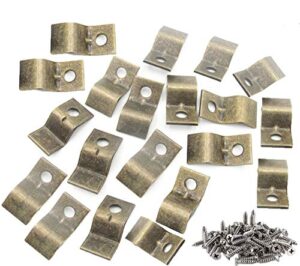 table top fasteners with screws, desk top fasteners, heavy duty table top connectors/table clips/table top brackets, set of 20 packs (include 20 clips and 20 screws)