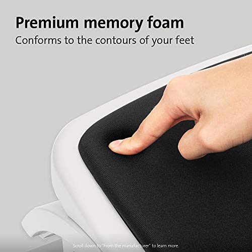 Kensington Comfort Memory Foam Adjustable Footrest (K56144USF)