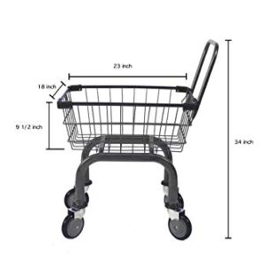 Compact Utility Cart (Jelly) with U- Handle (Gray) (Black)