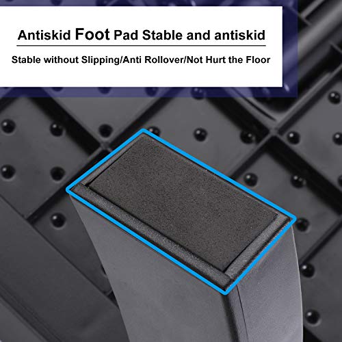 APVTI Foot Rest for Under Desk, Foot Stool -6 Height Adjustable with Massage Surface and Roller for Home Office, All Ages