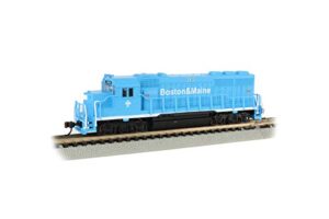 emd gp40 diesel locomotive b&m #313 (without dynamic brakes) – n scale