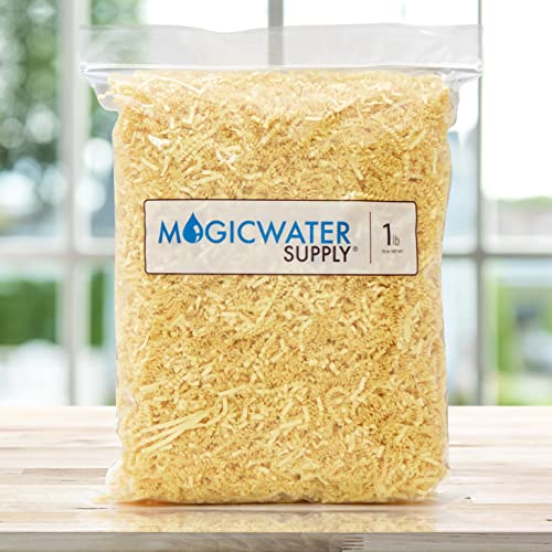 MagicWater Supply Crinkle Cut Paper Shred Filler (1 LB) for Gift Wrapping & Basket Filling - Canary