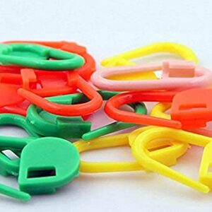 100PC Mix Color Knitting Stitch Counter Crochet Locking Stitch Markers Stitch Needle Clip Knitting Crochet Markers (100)