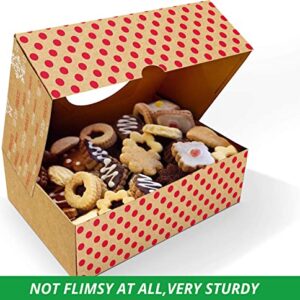 party funny 12 Christmas Cookie Boxes -Large Holiday Bakery Food Container for Gift Giving with 80 Count Christmas Foil Gift Stickers