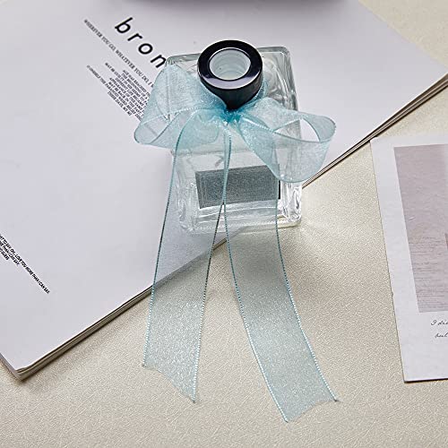 JingleStar Decorative Accessories 1 Inch Sheer Chiffon Ribbon Perfect for Crafts Hair Bows Gift Wrapping Wedding Party Decoration and More (Tiffany Blue)