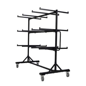 lifetime 80669 upright chair storage cart, black