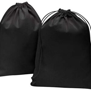 Cotton Blend Drawstring Bags - Cinch and Ditty Stuff Pouch - For Storage Pantry Gifts (7 x 9 inch -12 pack)