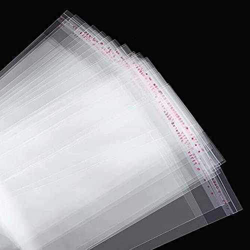 EachDusto Long Self Adhesive Cellophane Bags 1x8 Clear Self Stick Cello Baggies 100pcs Skinny OPP Poly Glassine Bags 2mil for Toothbrush Pencil Necklace Candy Crafts Coffee Spoon Lip Brush Straw