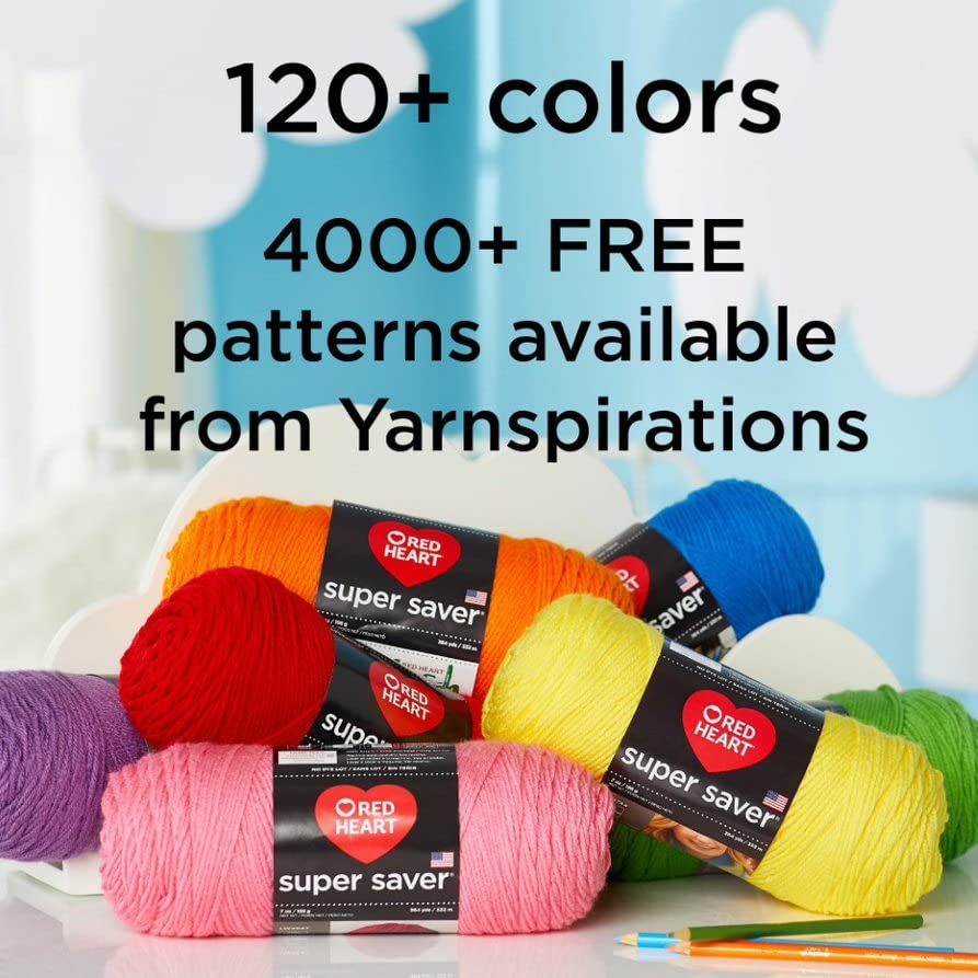 Red Heart Super Saver Jumbo, Sunny Yarn Ombre 2 Pack