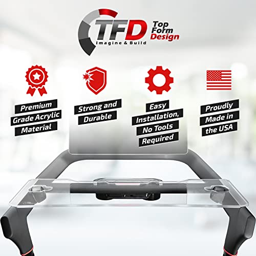 TFD The Tread Tray 2.0 | Compatible with NEW Peloton Tread, Made in USA | Walking Desk Attachment Holder for Laptop, Tablet, Phone, & Book - Exercise Workstation, Easy Mount Tray - Peloton Accessories