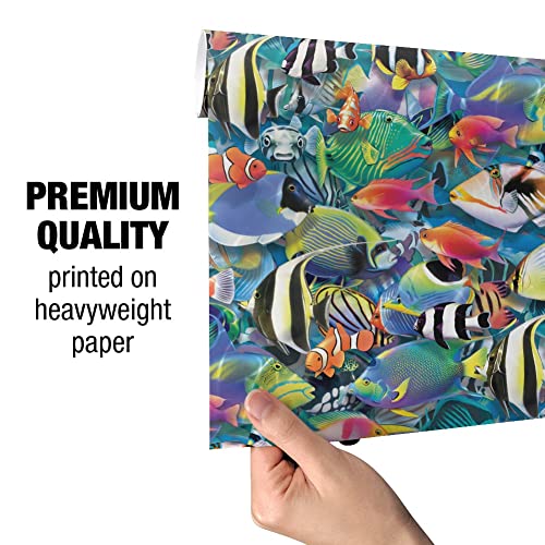 GRAPHICS & MORE Ocean Coral Reef Fish Jam Diving Pattern Gift Wrap Wrapping Paper Rolls