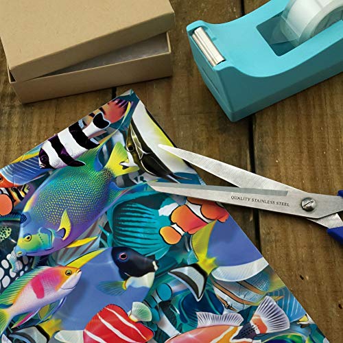 GRAPHICS & MORE Ocean Coral Reef Fish Jam Diving Pattern Gift Wrap Wrapping Paper Rolls