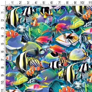 GRAPHICS & MORE Ocean Coral Reef Fish Jam Diving Pattern Gift Wrap Wrapping Paper Rolls