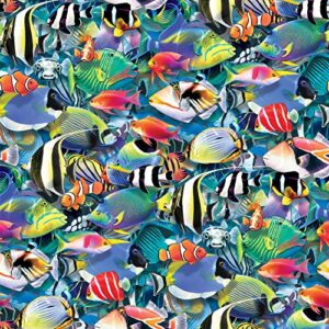 GRAPHICS & MORE Ocean Coral Reef Fish Jam Diving Pattern Gift Wrap Wrapping Paper Rolls