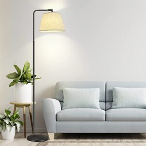 Arc Floor Lamp for Living Room, 3 Color Temperature 3000K-6500K, Modern Standing Lamp with Adjustable Lighting Angle & Foot Switch, 67" Tall Reading Light for Bedroom, Office, 12W LED Bulb Included