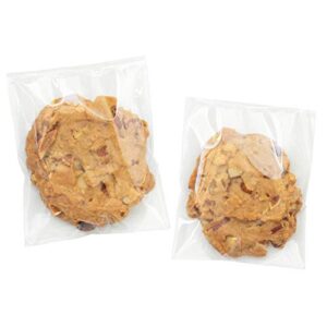 morepack clear self sealing cellophane bags,4×6 inches 200 pcs cookie bags resealable cellophane bag for packaging cookies,gifts,favors, products,candy