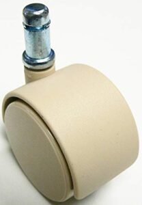 oajen 2″ chair caster wheel chromcraft, tan, 7/16″ x 7/8″ or 11mm x 22mm grip ring stem, pack of 5