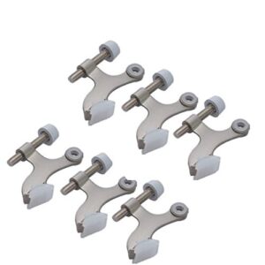 better home 6-pack hinge pin satin nickel door stopper, easy to install