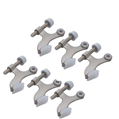 Better Home 6-Pack Hinge Pin Satin Nickel Door Stopper, Easy to Install