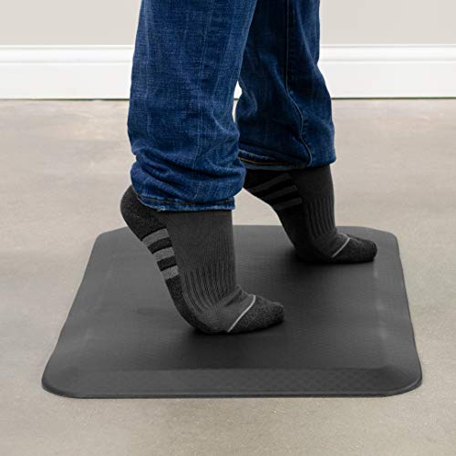 VIVO Anti-Fatigue 28 x 17 inch Comfort Mat for Standing Desks, Sit Stand Ergonomic Foot Support, MAT-F-V28D