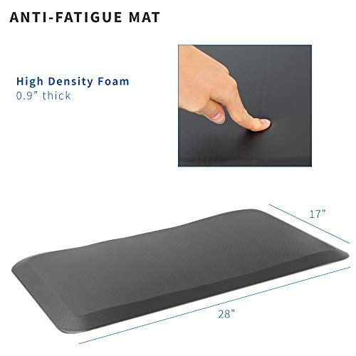 VIVO Anti-Fatigue 28 x 17 inch Comfort Mat for Standing Desks, Sit Stand Ergonomic Foot Support, MAT-F-V28D