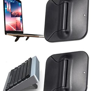 Mini Laptop Stand, Keyboard Riser Stand, Invisible Ergonomic Laptop Holder Stand Riser, Foldable Tablet Pad Phone Stand Lap Cooler for MacBook, Air, Pro, Lenovo, HP More (2PCS)