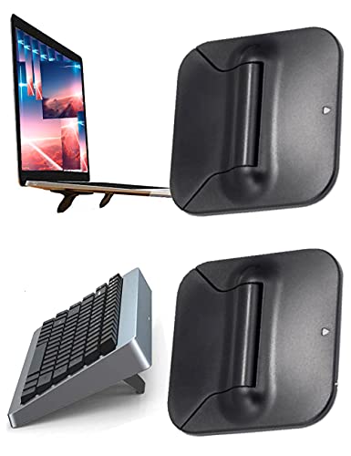 Mini Laptop Stand, Keyboard Riser Stand, Invisible Ergonomic Laptop Holder Stand Riser, Foldable Tablet Pad Phone Stand Lap Cooler for MacBook, Air, Pro, Lenovo, HP More (2PCS)