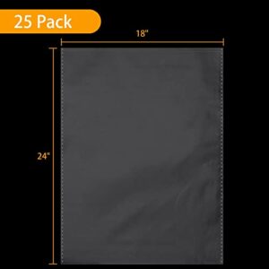 Awpeye Cellophane Bags 18x24 Inches, 25 Pack Cellophane Gift Bags, Cellophane Wide Clear Bags For Mugs, Wine Bottles And Small Baskets 2 Mil Thick