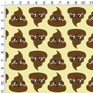 GRAPHICS & MORE Cute Poop Pattern Gift Wrap Wrapping Paper Rolls