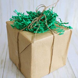 MagicWater Supply Crinkle Cut Paper Shred Filler (2 LB) for Gift Wrapping & Basket Filling - Green