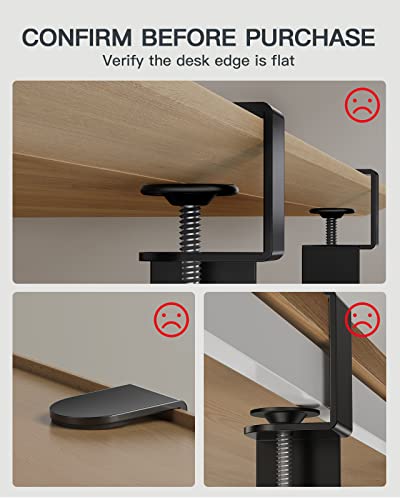 HUANUO Keyboard Tray Under Desk, Ergonomic Large Keyboard Tray with C Clamp, Updated Metal Slide Rail Keyboard Tray Mouse Tray, Pull Out Platform Computer Drawer for Typing, 27.5" W x 12.2" D, Black