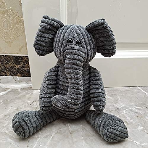 Interior Door Stopper Fabric Doorstops Decorative Sitting Elephant Lover Gifts Dark Grey