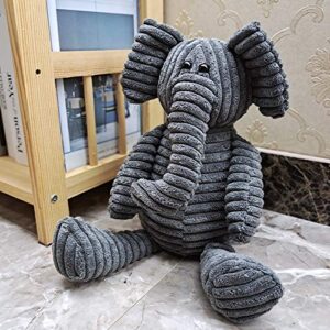 Interior Door Stopper Fabric Doorstops Decorative Sitting Elephant Lover Gifts Dark Grey