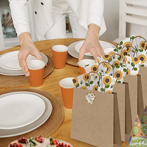 Sunflower and Bees Tissue Paper - Printed Tissue Paper - Decorative Tissue for Decoupage - Floral Tissue Paper - Spring/Summer Tissue Paper | 24 Sheets 20"x30"