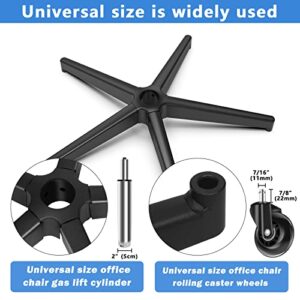 Gaming Chair Base Replacement with Gloves- Heavy Duty Desk Chair Base Replacement 2200lbs - 28'' Office Chair Bottom Replacement - Universal Caster and Gas Cylinder Size