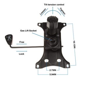 Sedmoon Office Chair Tilt Mechanism Replacement, Tilt Control Mechanism 10.2"×6"(L×W)